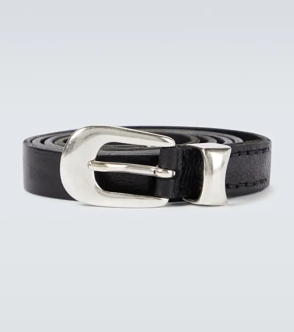 Our Legacy Leather Belt - Black