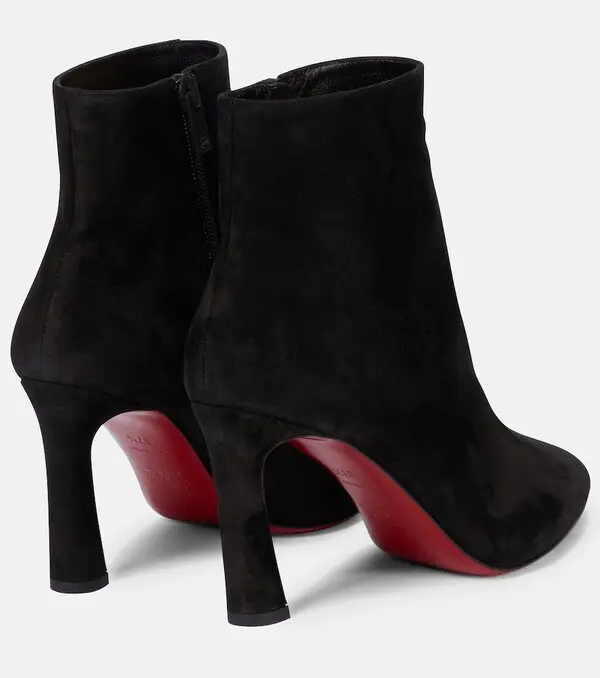 CHRISTIAN LOUBOUTIN Eleonor 85 Suede Ankle Boots