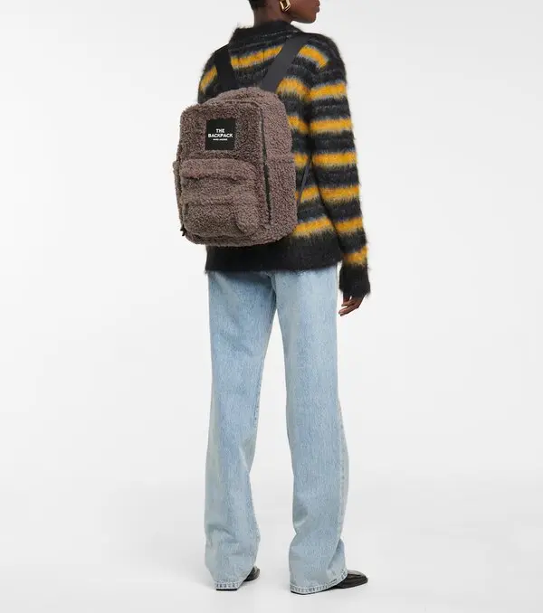 Marc Jacobs The Teddy Backpack In Grey - 30% Off | Editorialist display picture 2