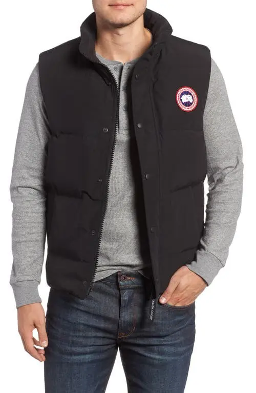 Canada Goose Garson Slim Fit Quilted Down Vest - Black
