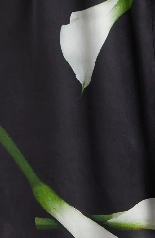 Lunya Washable Silk Robe - Floating Lily Large