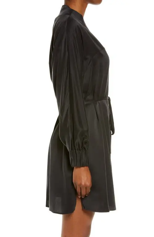 Lunya Washable Silk Robe - Immersed Black