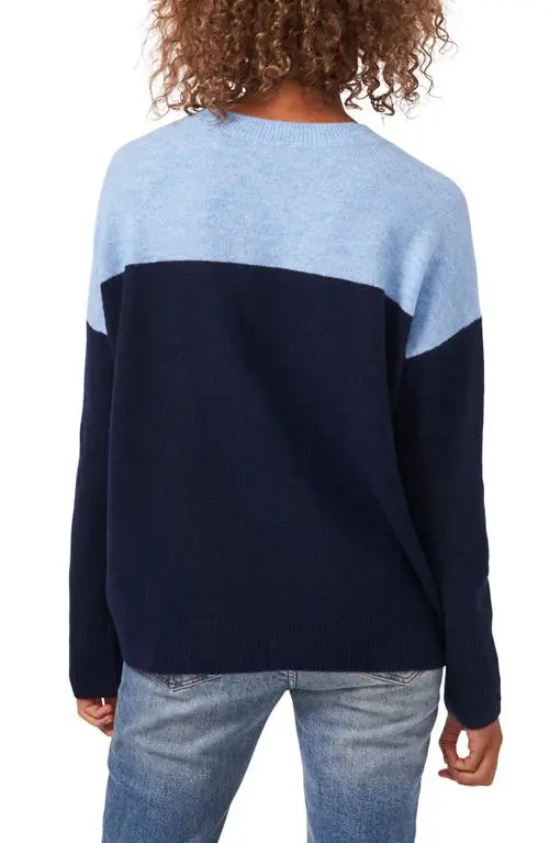 Vince Camuto Colorblock Sweater - Classic Navy
