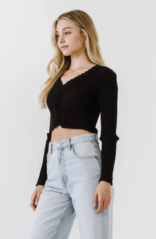 Endless Rose Crop Long Sleeve Top