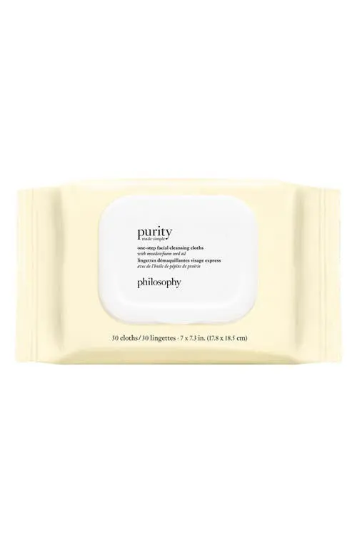 PHILOSOPHY Purity Made Simple One-step Facial Cleansing Cloths - No Color