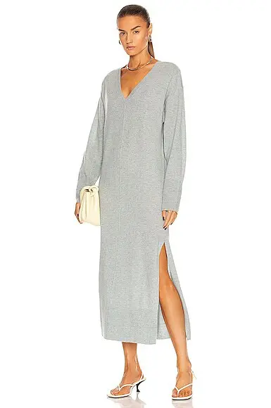 Remain Birger Christensen Nova Knit Dress In Slate In Pearl Blue - 30% Off  | Editorialist