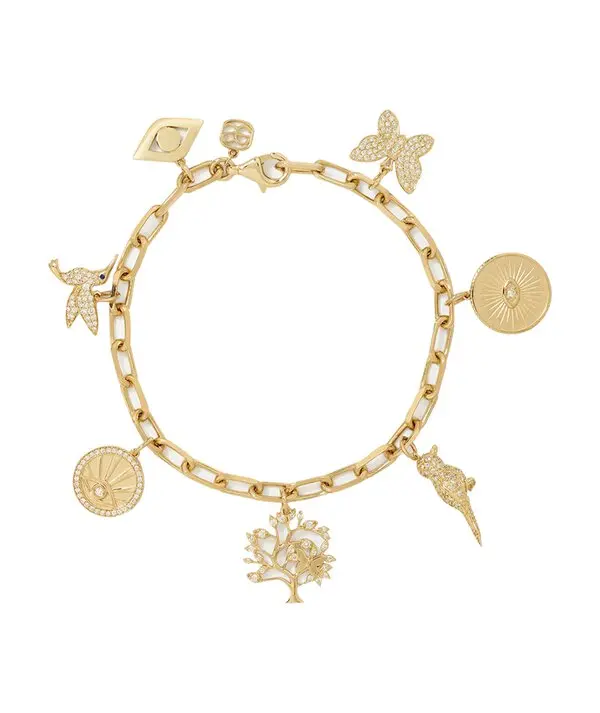SYDNEY EVAN Combo 14-karat Diamond And Sapphire Bracelet
