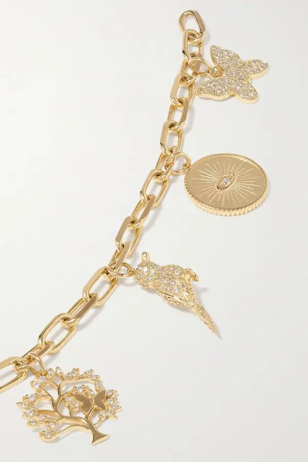 SYDNEY EVAN Combo 14-karat Diamond And Sapphire Bracelet