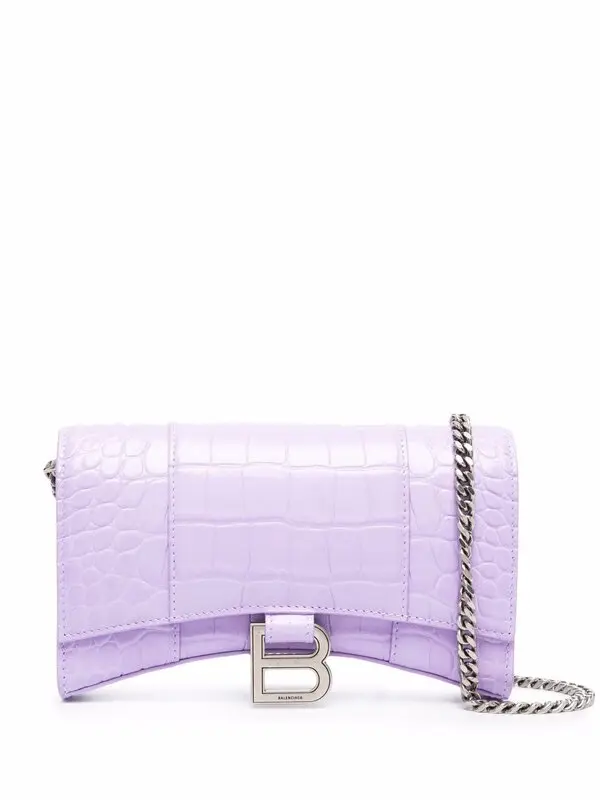 Balenciaga Hourglass Logo Shoulder Bag