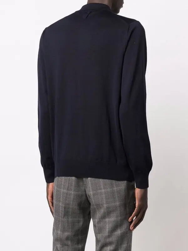 BILLIONAIRE Pullover Zip Jumper - Blue