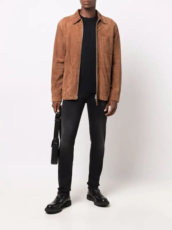 DELL'OGLIO Crew-neck Merino Jumper - Blue