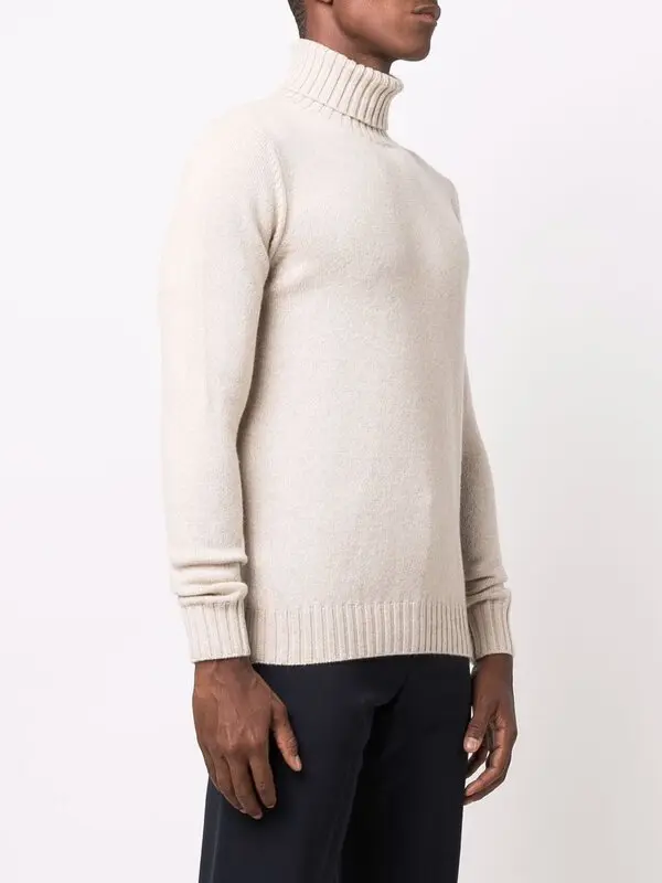 DELL'OGLIO Purl-knit Cashmere Jumper - Neutrals