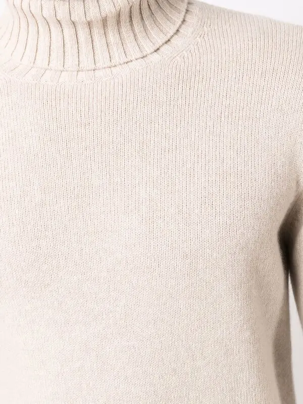 DELL'OGLIO Purl-knit Cashmere Jumper - Neutrals