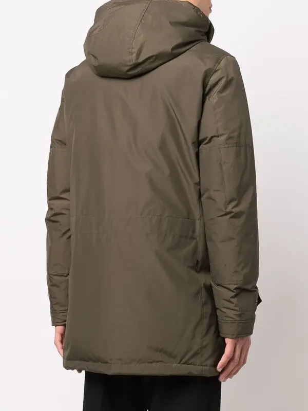 Woolrich Polar High Collar Parka - Green