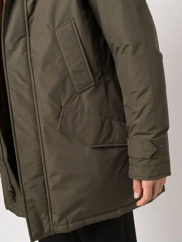 Woolrich Polar High Collar Parka - Green