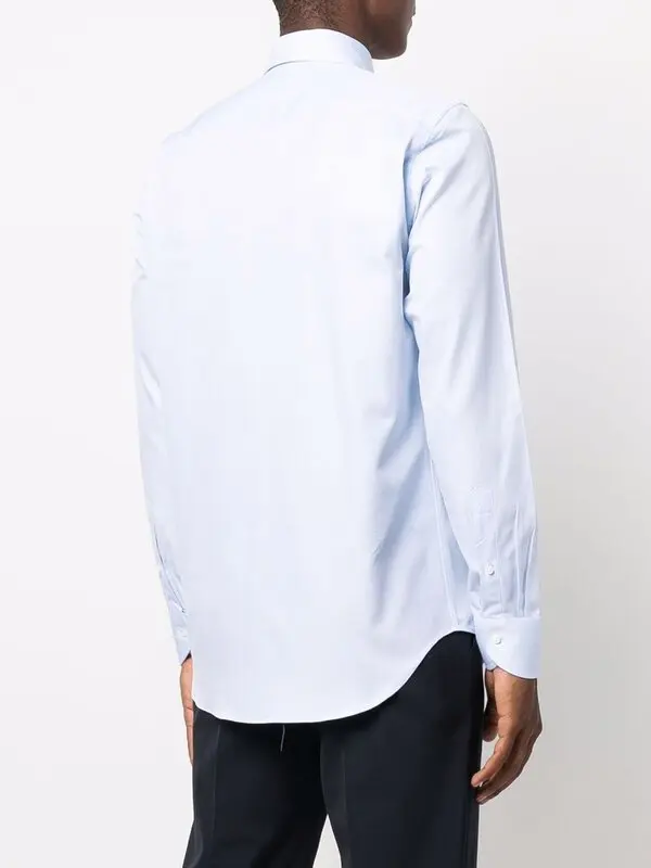 Canali Plain Button Shirt