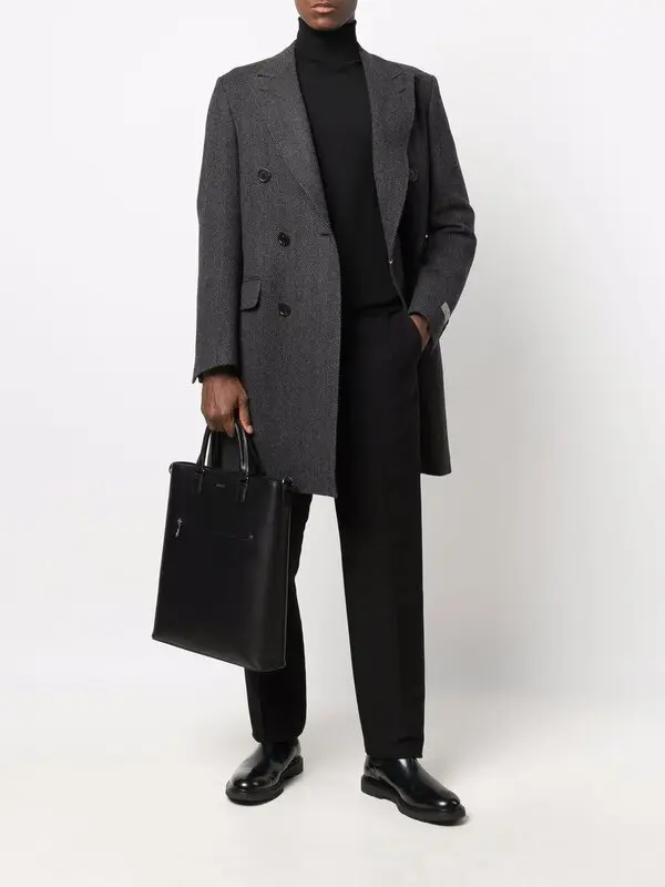 Canali Roll-neck Sweater - Black