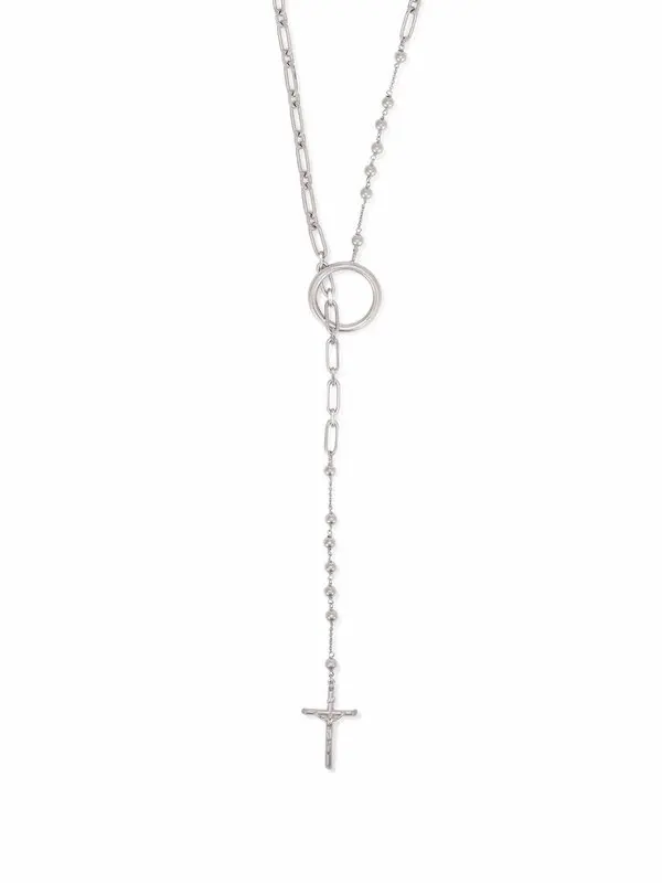 Dolce & Gabbana Beaded Rosary Necklace - Silver