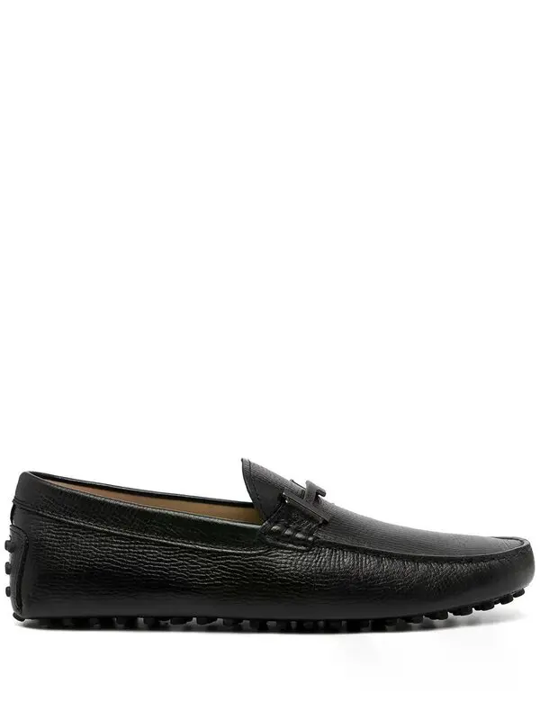 TOD'S Gommini Textured Leather Loafers