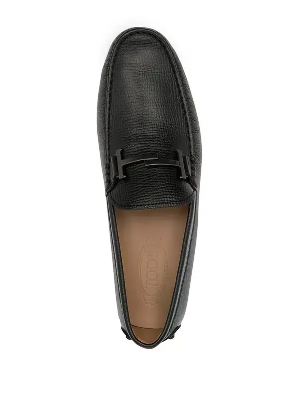 TOD'S Gommini Textured Leather Loafers