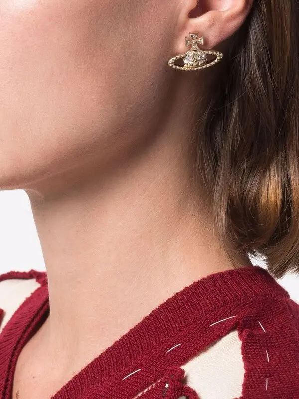 VIVIENNE WESTWOOD Orb Crystal Earrings