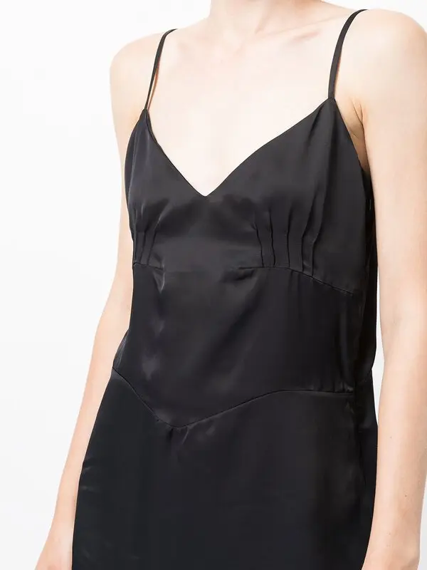 JIL SANDER Satin V-neck Top
