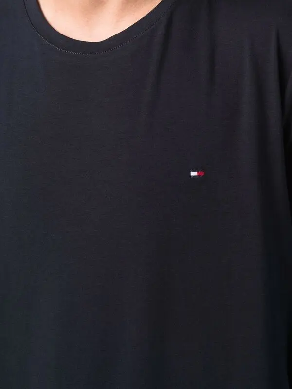 Tommy Hilfiger Logo-embroidered Long-sleeve T-shirt - Blue