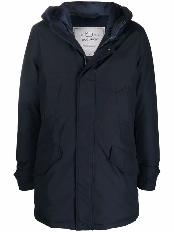 Woolrich Padded Zip-up Hooded Coat