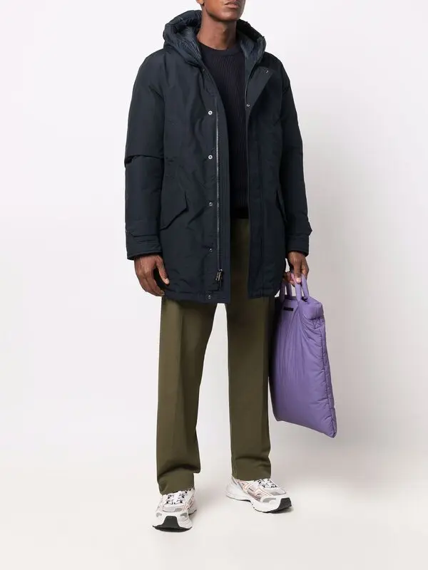 Woolrich Padded Zip-up Hooded Coat