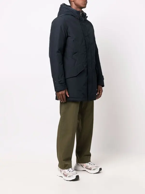 Woolrich Padded Zip-up Hooded Coat