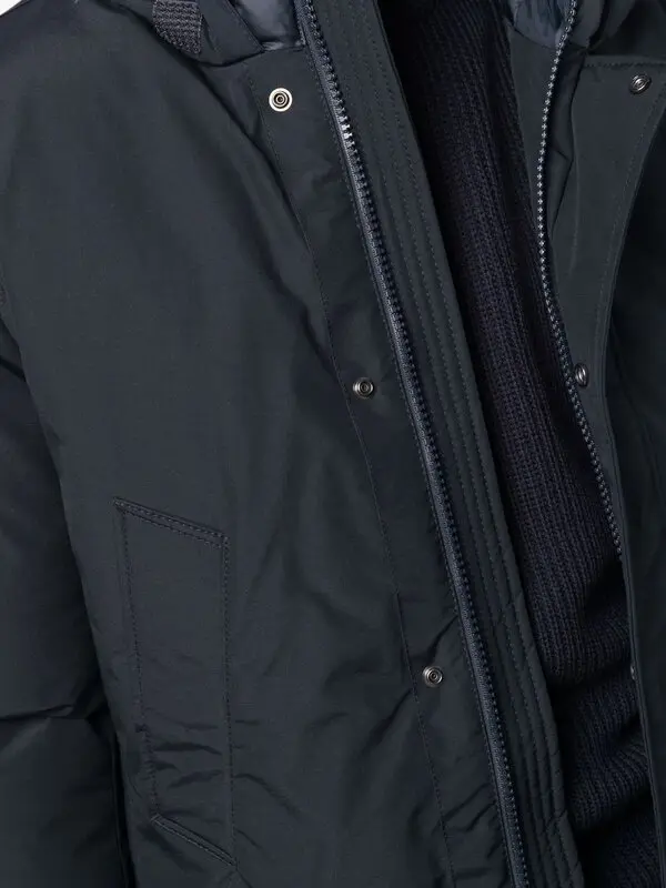 Woolrich Padded Zip-up Hooded Coat