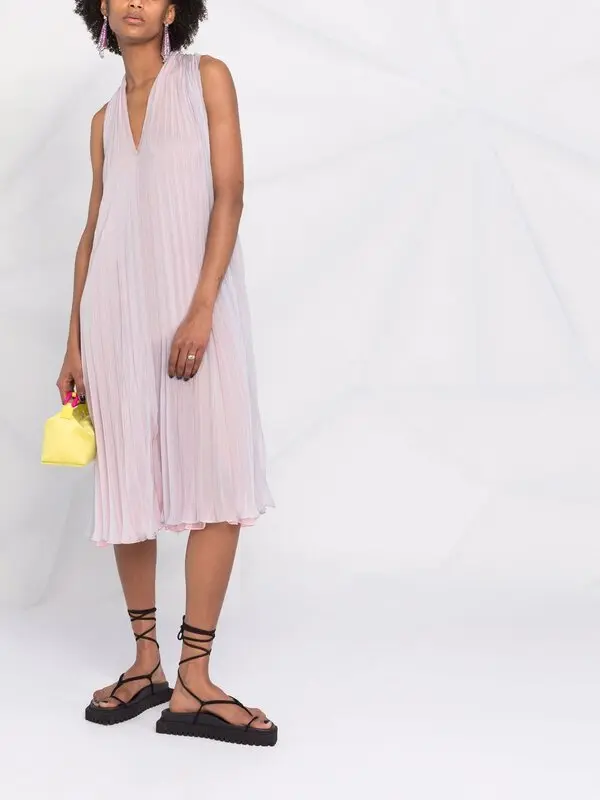 Emilio Pucci Feather Embellished Silk Dress