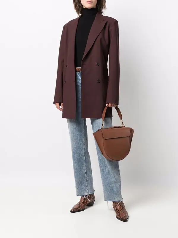 WANDLER Medium Hortensia Shoulder Bag - Brown