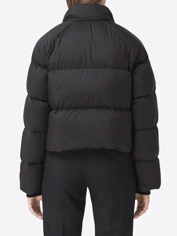 Burberry Cropped Padded Jacket - Black