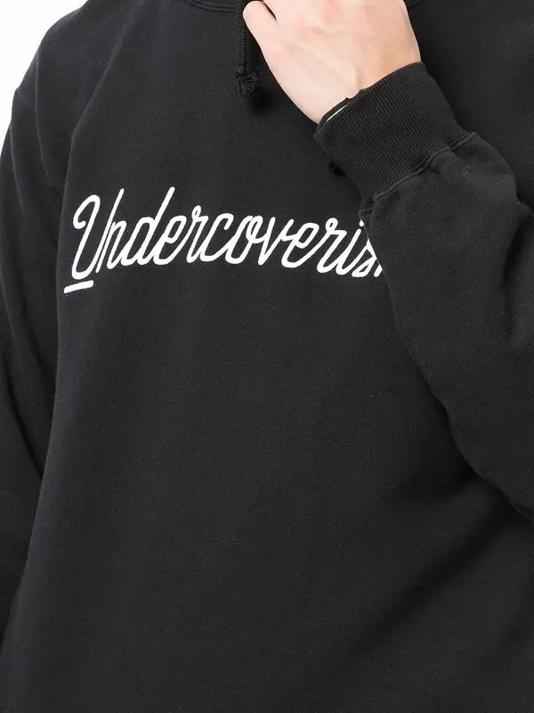 UNDERCOVERISM Cursive Logo-print Hoode