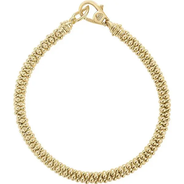 Lagos 18k Gold Caviar Bead Bracelet - Yellow Gold
