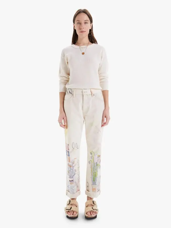 MOTHER The Scrapper Cuff Ankle Fray Superstition Jeans