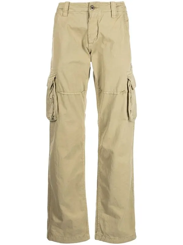 Alpha Industries Straight-leg Cargo Trousers - Brown