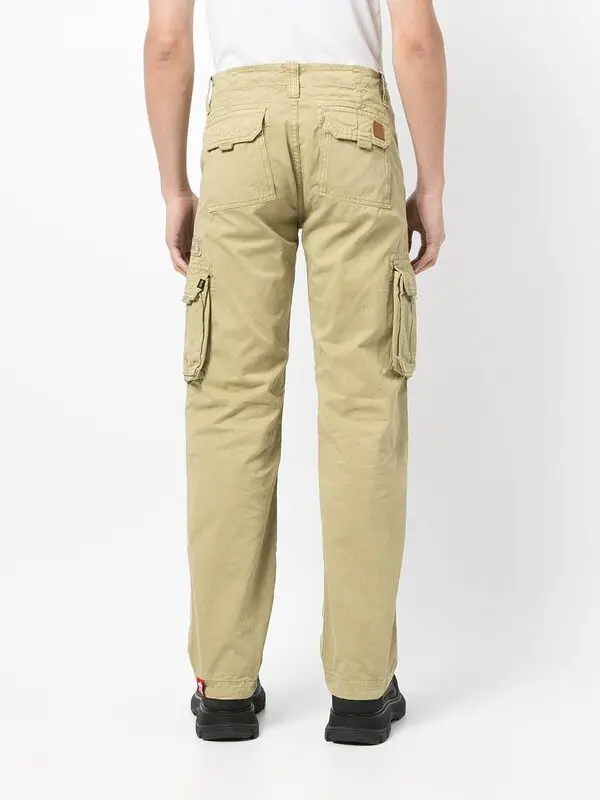 Alpha Industries Straight-leg Cargo Trousers - Brown
