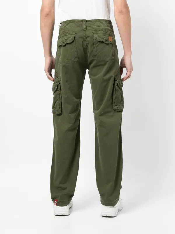 Alpha Industries Straight-leg Cargo Trousers - Green