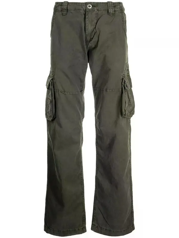 Alpha Industries Straight-leg Cargo Trousers - Grey