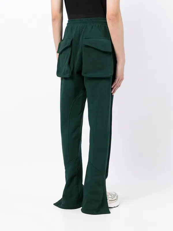 Rhude Oversize Flap-pocket Logo-embroidered Track Pants