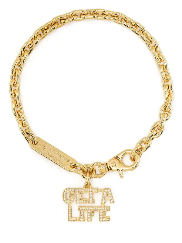 Vivienne westwood ネックレス get a life Vivienne Westwood Get A Life Embellished-Charm Choker Necklace In