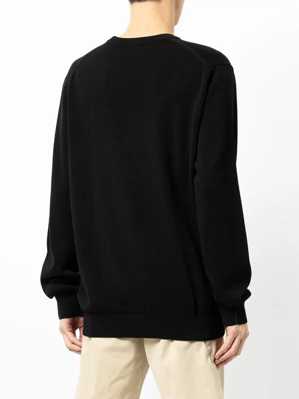 Lacoste Crocodile-embroidered Cotton Sweatshirt - Black