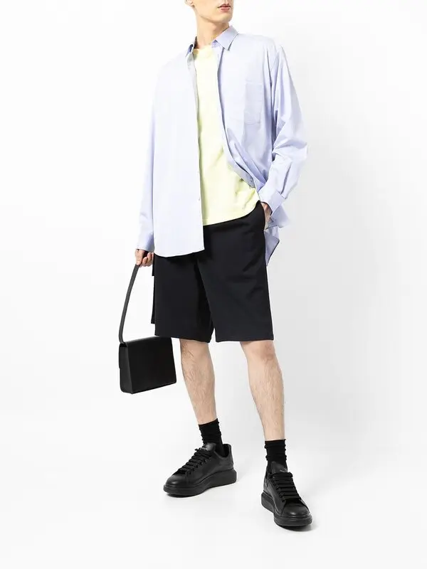 Comme Des Garçons Long-sleeve Cotton Shirt - Purple