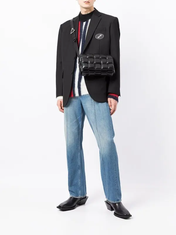 We11Done Oversized Suit Logo-patch Blazer