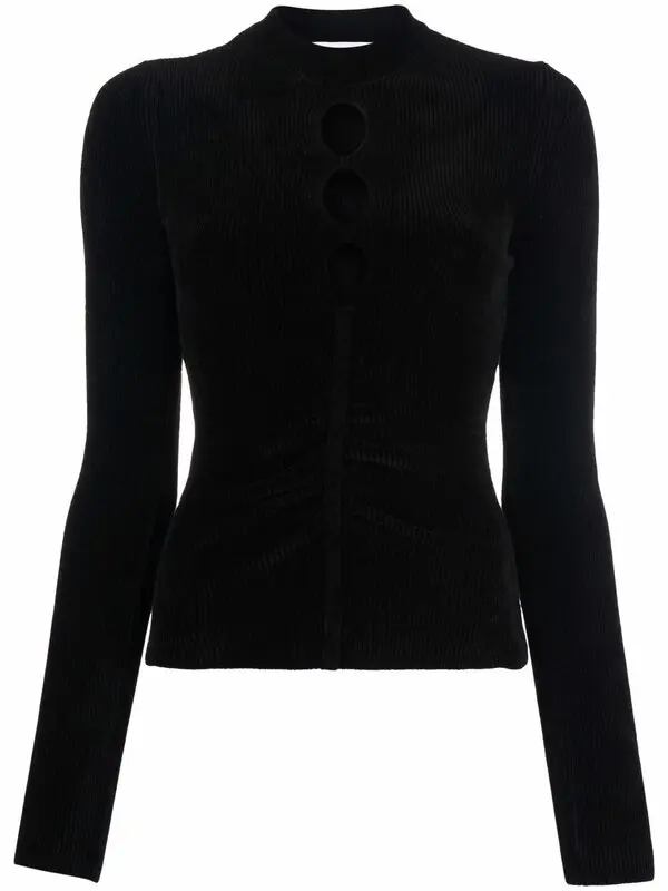 MSGM Cut-out Knit Top