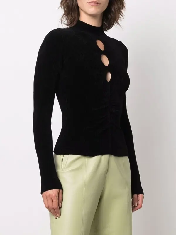 MSGM Cut-out Knit Top