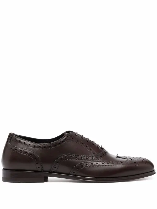 SCAROSSO Judy Leather Brogues - Brown
