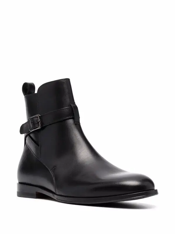 SCAROSSO Lara Buckled Ankle Boots